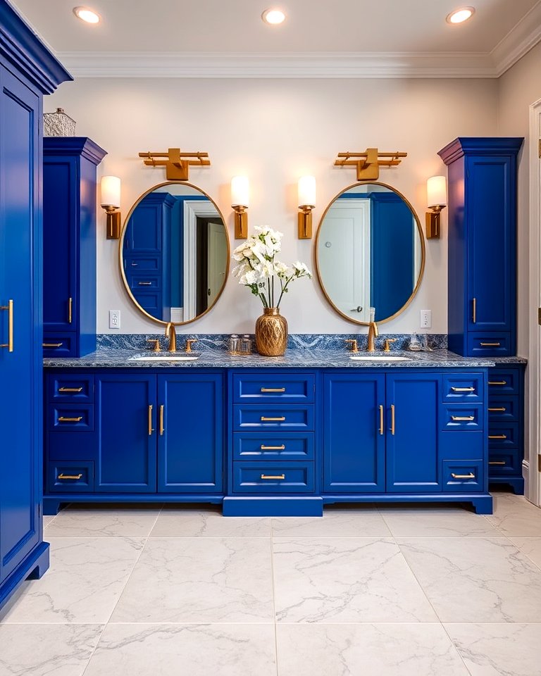 25 Stunning Blue Bathroom Vanity Ideas