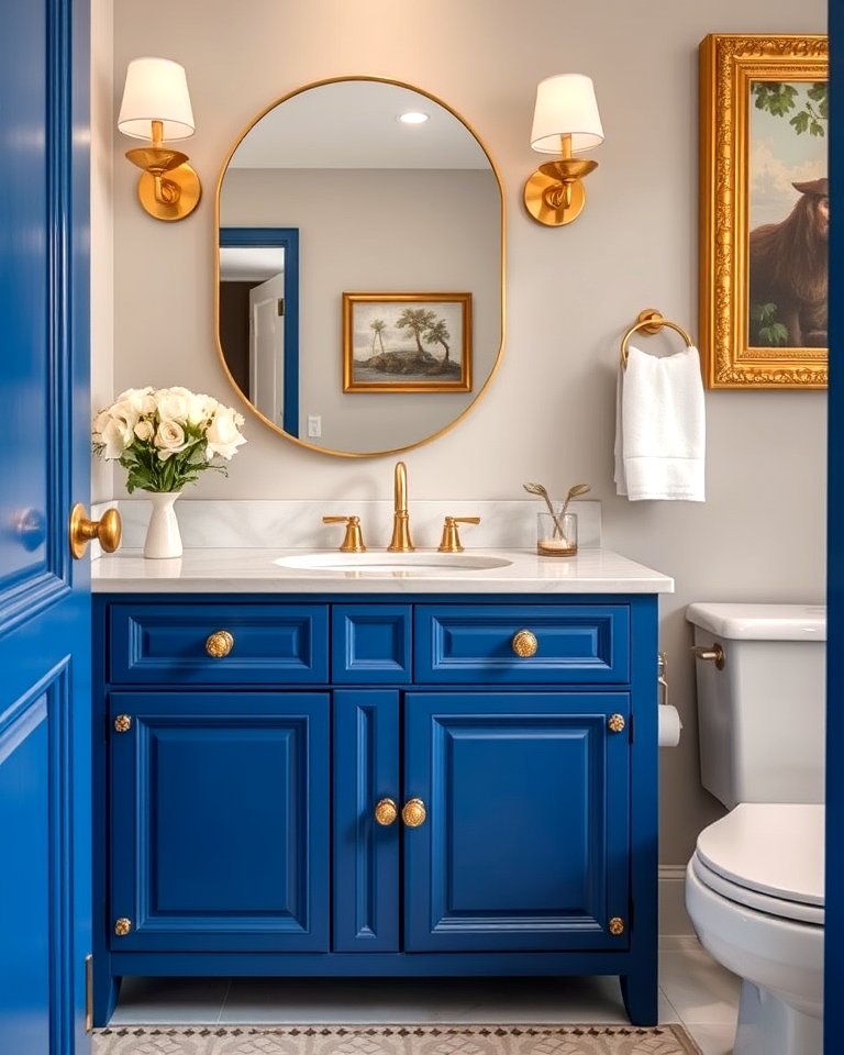 25 Blue and Gold Bathroom Ideas for a Luxurious Retreat