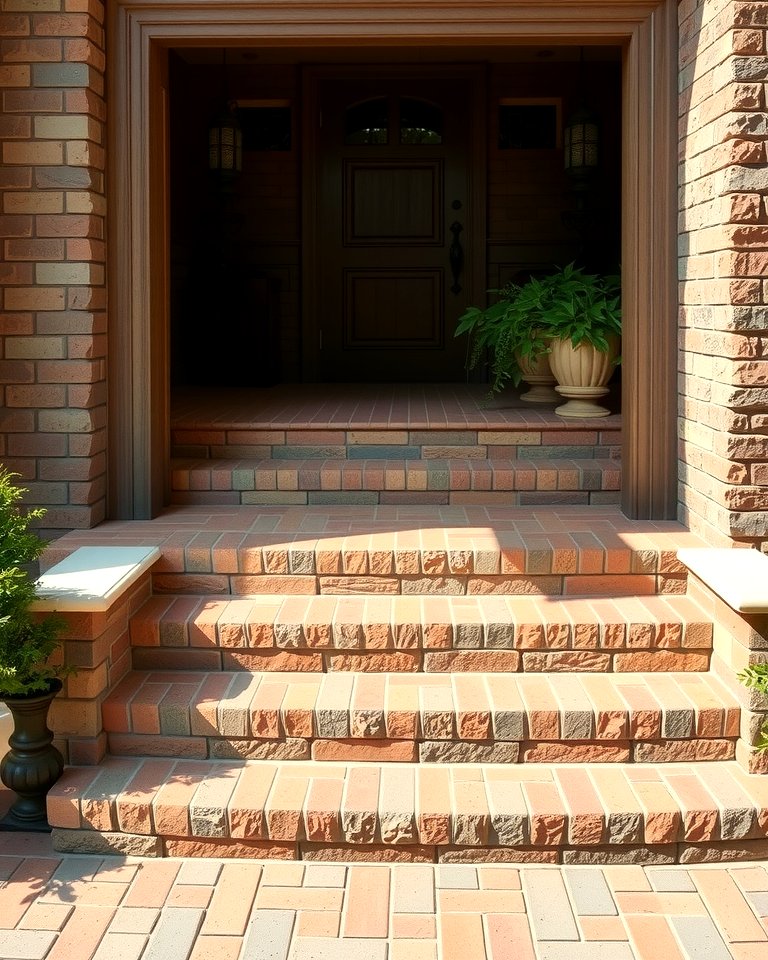 25 Brick Front Steps Design Ideas for Curb Appeal