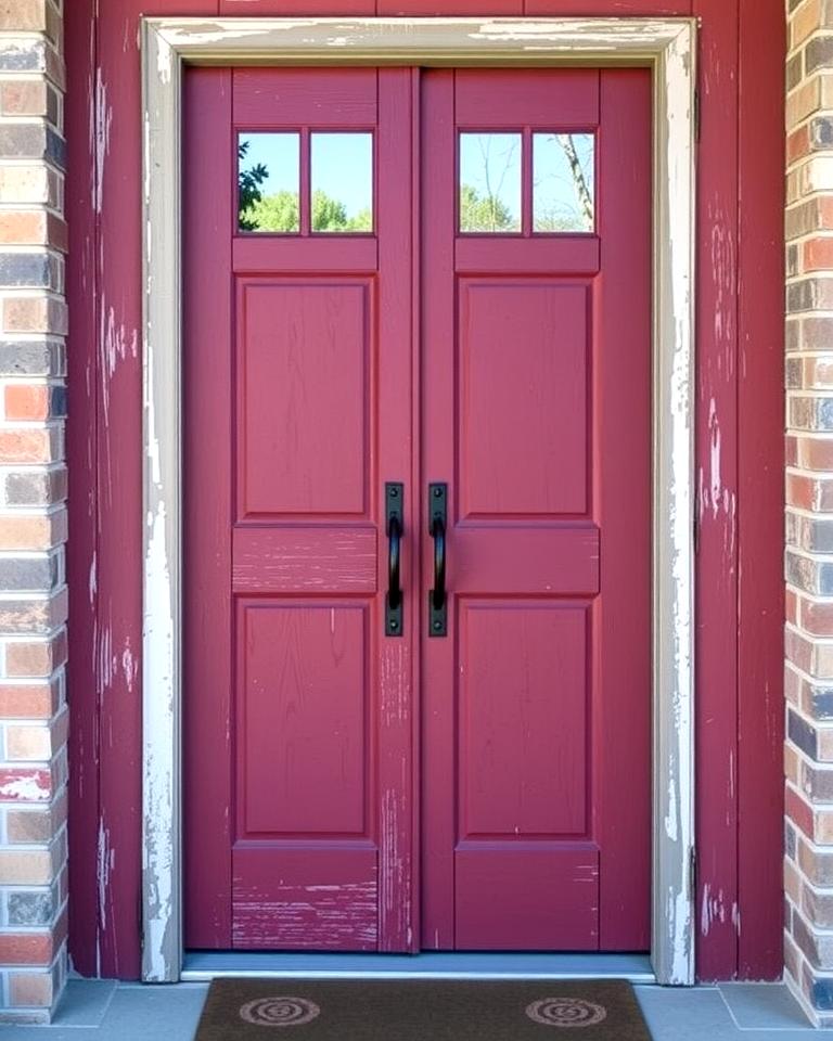 20 Elegant Burgundy Front Door Ideas for Your Home