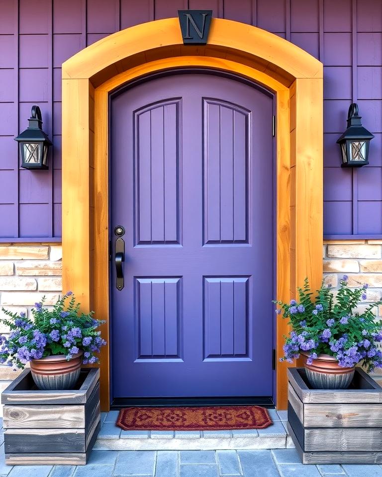 20 Dark Purple Front Door Ideas for a Bold Entrance