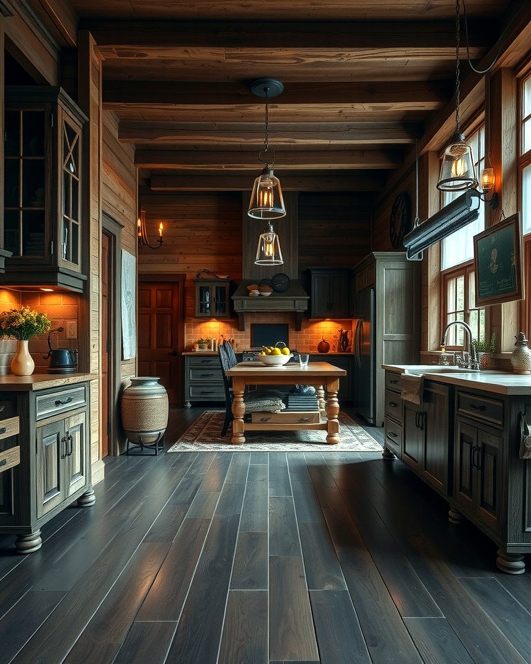 25 Kitchen With Dark Wood Floors Ideas for Elegance