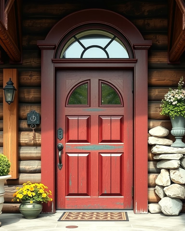 25 Dark Red Front Door Ideas for a Bold Entrance
