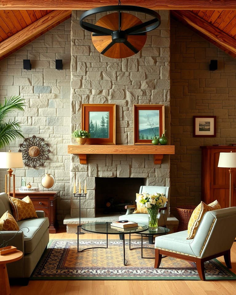 25 Faux Stone Fireplace Ideas for a Cozy and Elegant Look