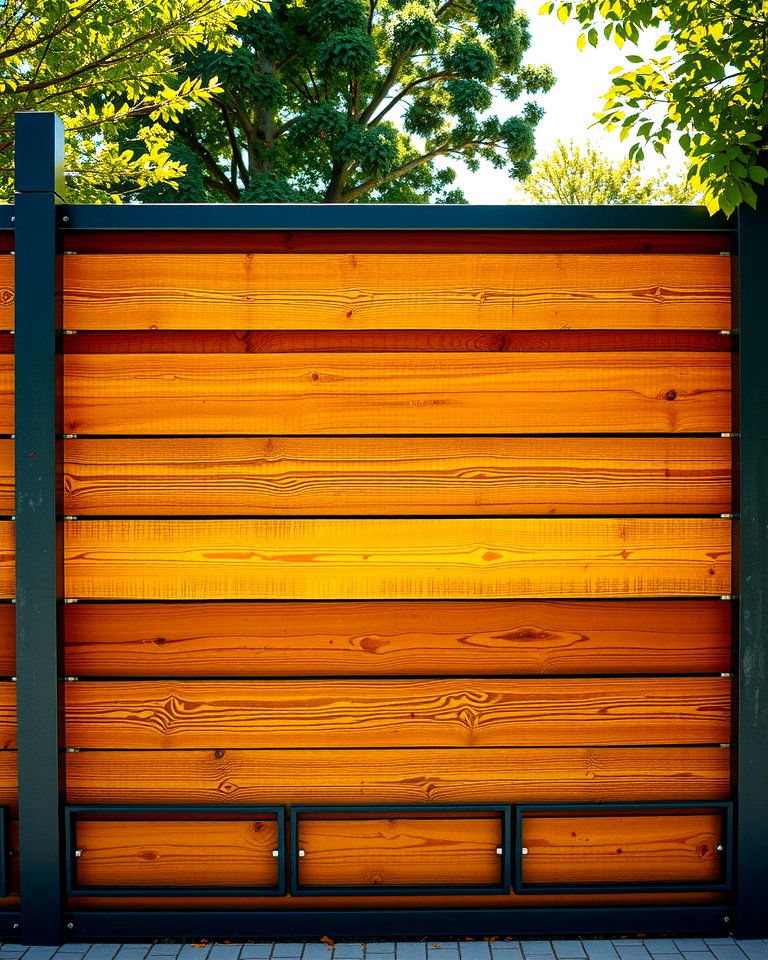 25 Metal and Wood Fence Ideas for Durable Boundaries