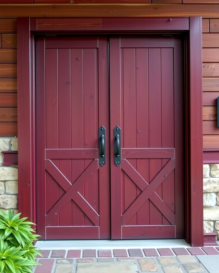 25 Dark Red Front Door Ideas for a Bold Entrance