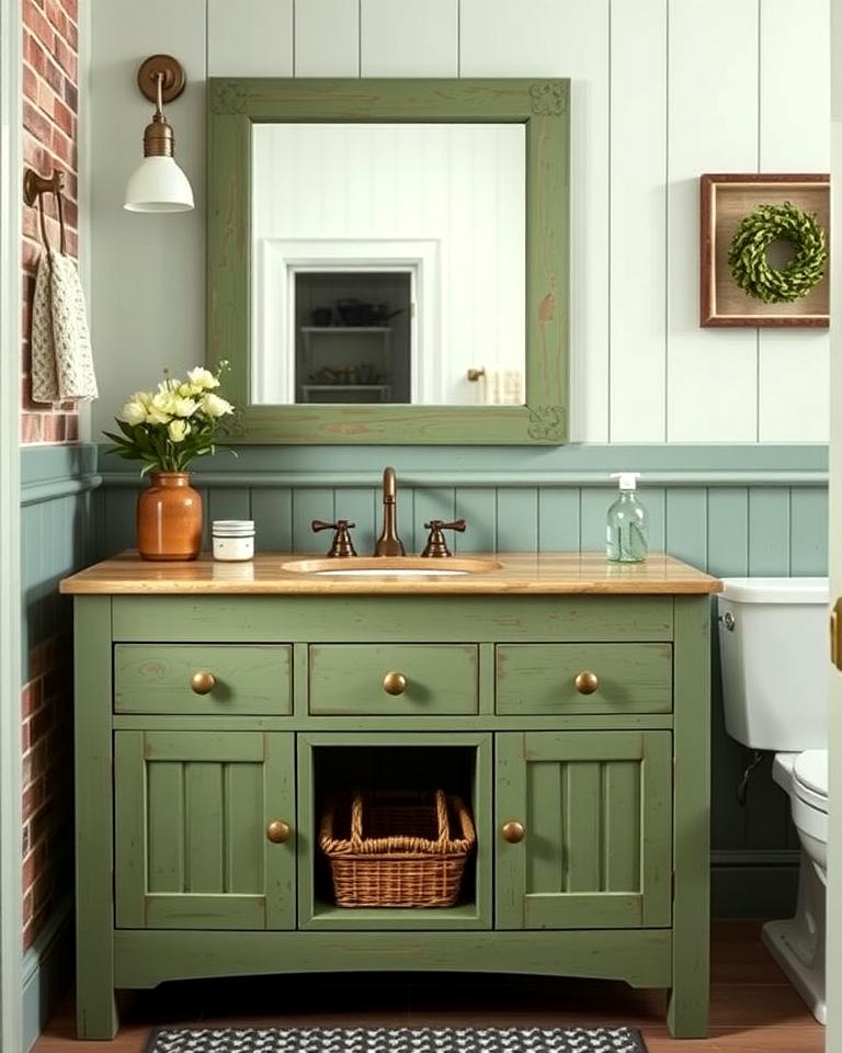 20 Bathroom With Green Vanity Ideas for a Fresh Look