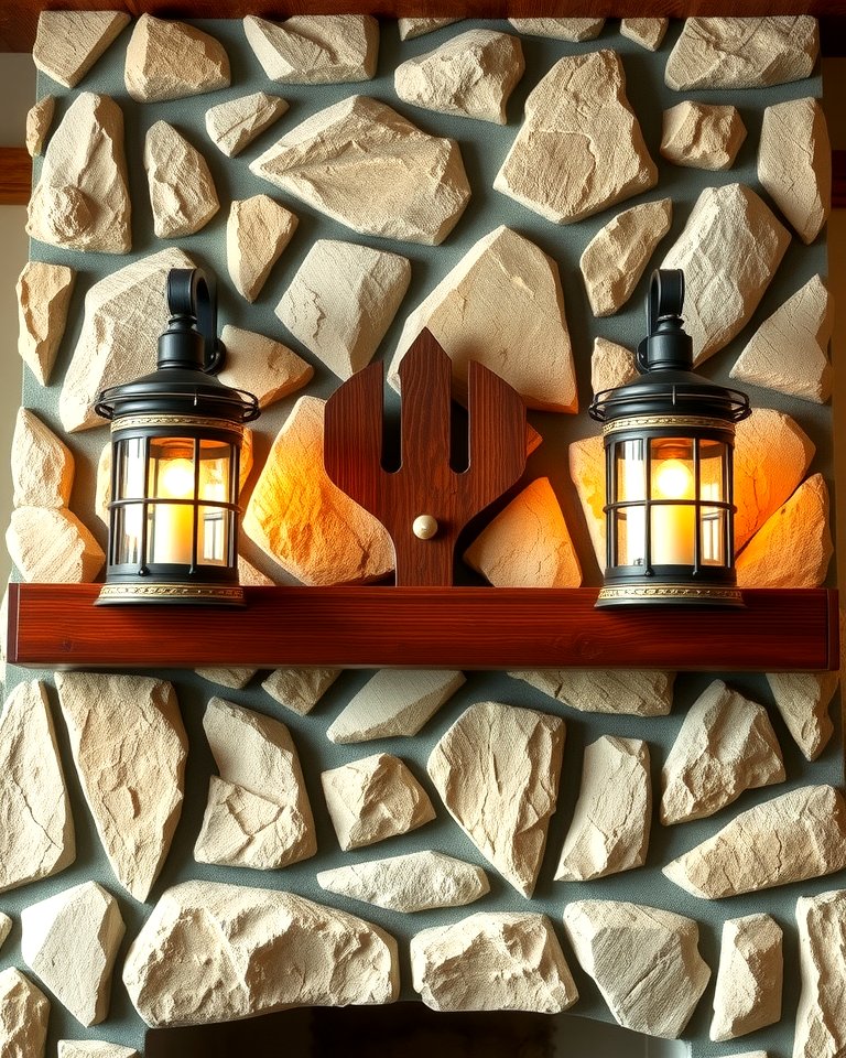 25 Fireplace Sconces Ideas for a Warm Ambiance