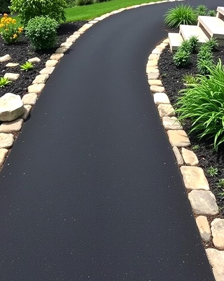 20 Asphalt Walkway Ideas for Durable Pathways