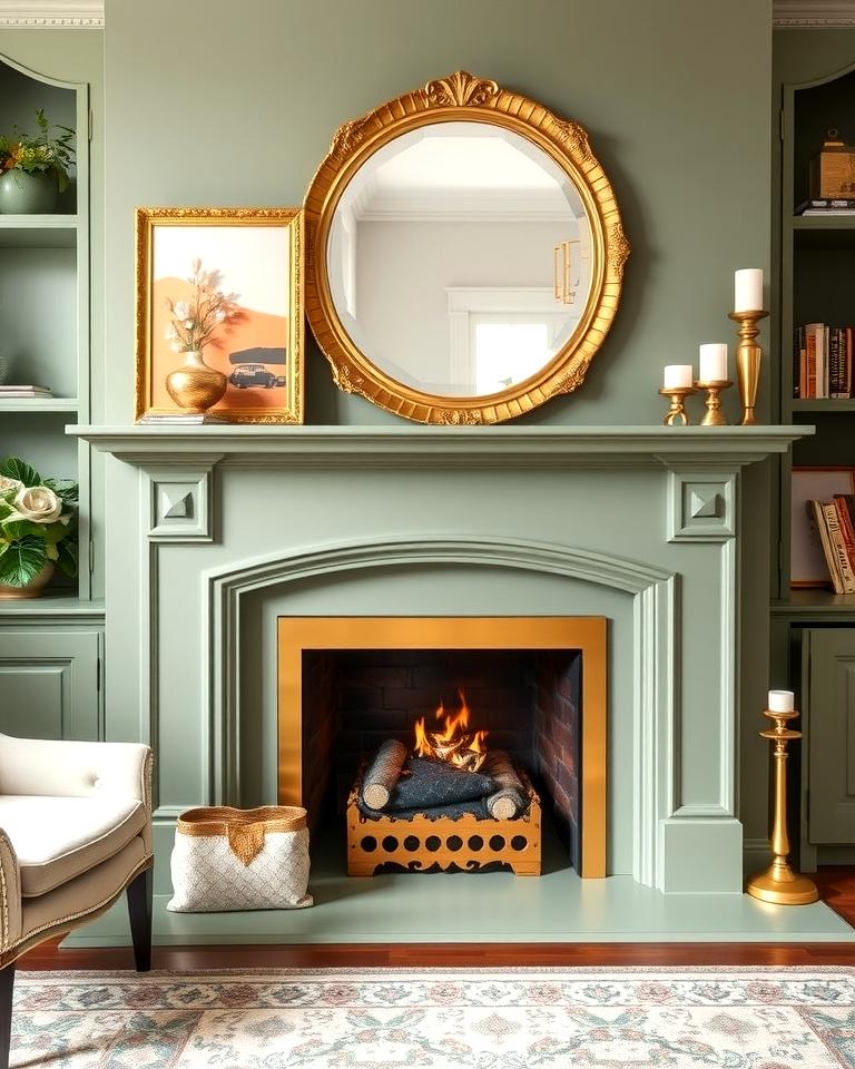 20 Sage Green Fireplace Ideas for a Calm Ambiance