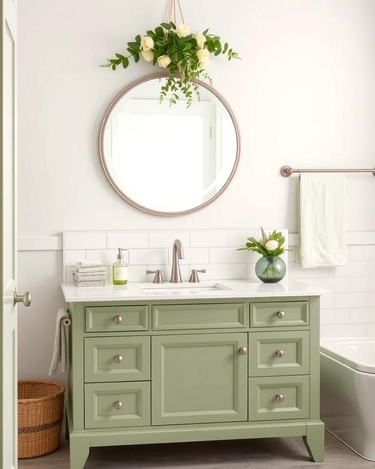 20 Bathroom With Green Vanity Ideas for a Fresh Look