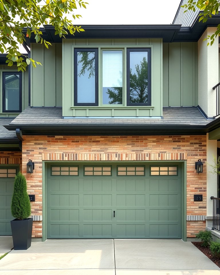 25 Green Garage Door Ideas for a Stylish Exterior
