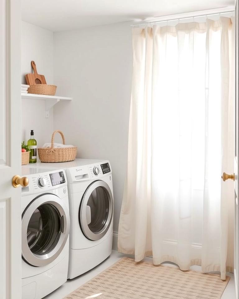 20 Laundry Room Curtain Ideas for a Stylish and Private Space