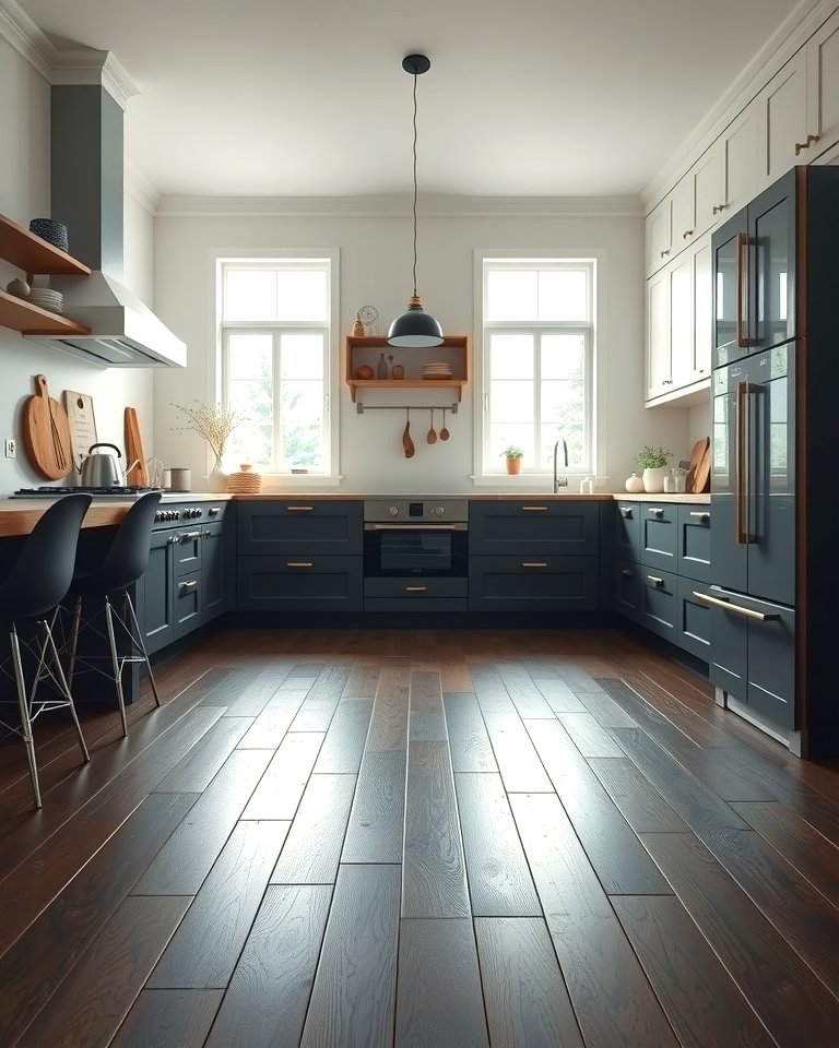 25 Kitchen With Dark Wood Floors Ideas for Elegance