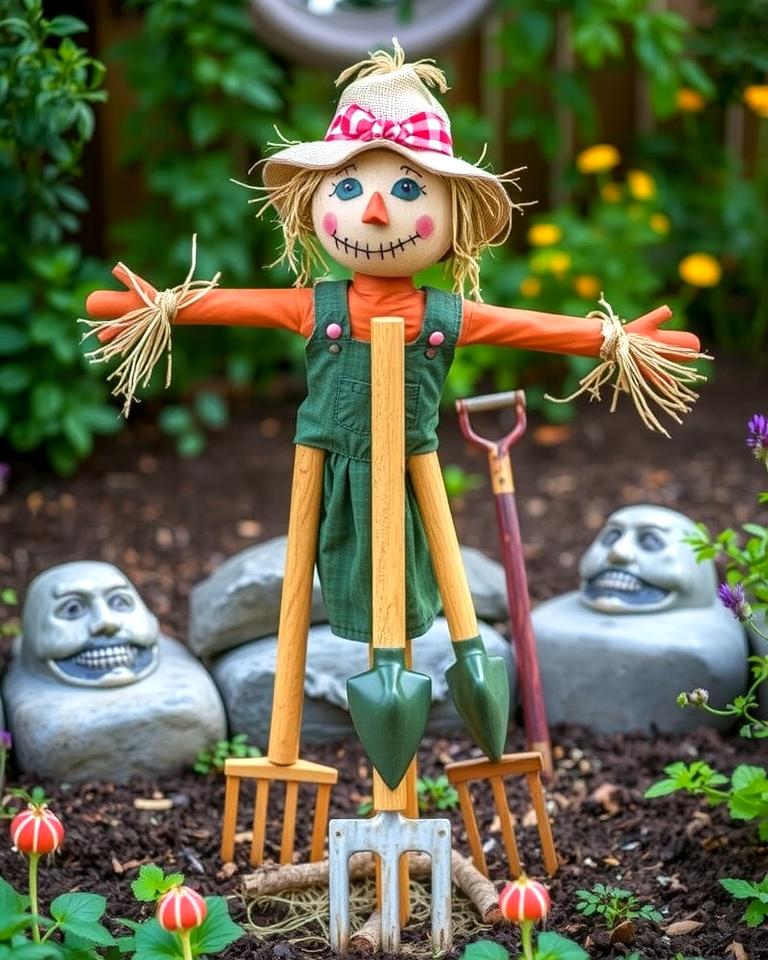 20 Garden Scarecrow Ideas to Protect and Decorate Your Garden