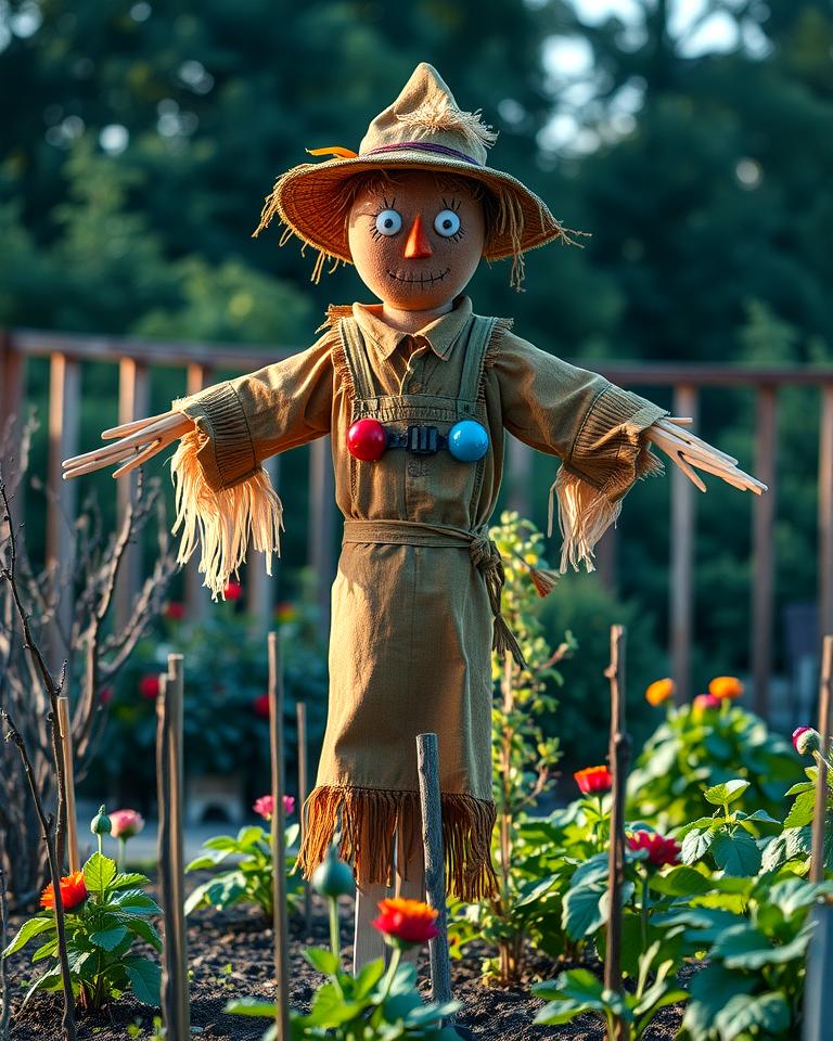 20 Garden Scarecrow Ideas to Protect and Decorate Your Garden