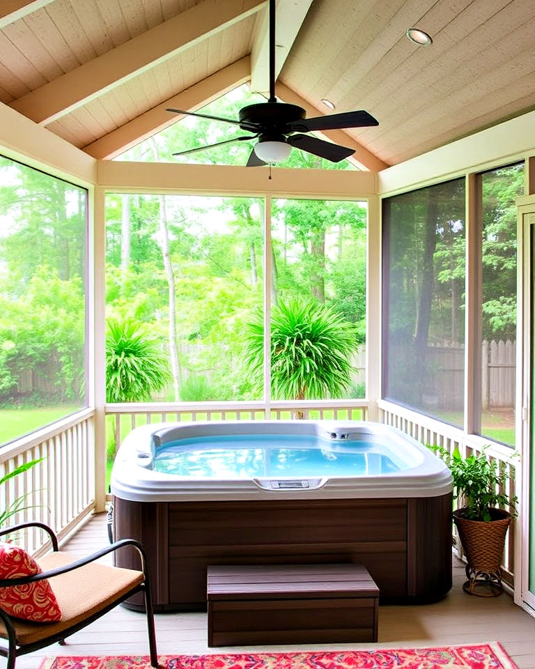 25 Hot Tub Enclosure Ideas for Year-Round Relaxation