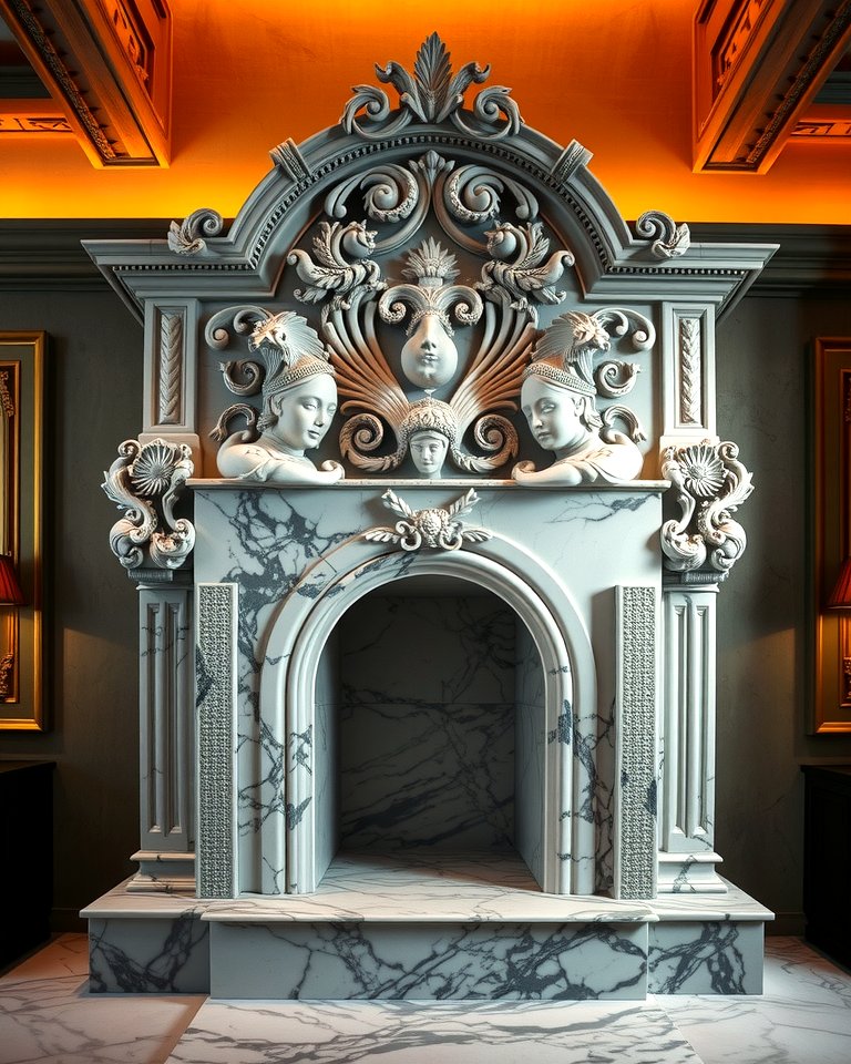 25 Elegant Marble Fireplace Ideas for a Luxurious Look