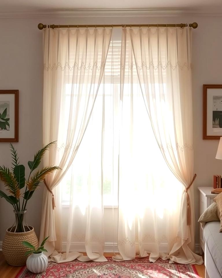 20 Boho Curtain Ideas to Enhance Your Home's Style