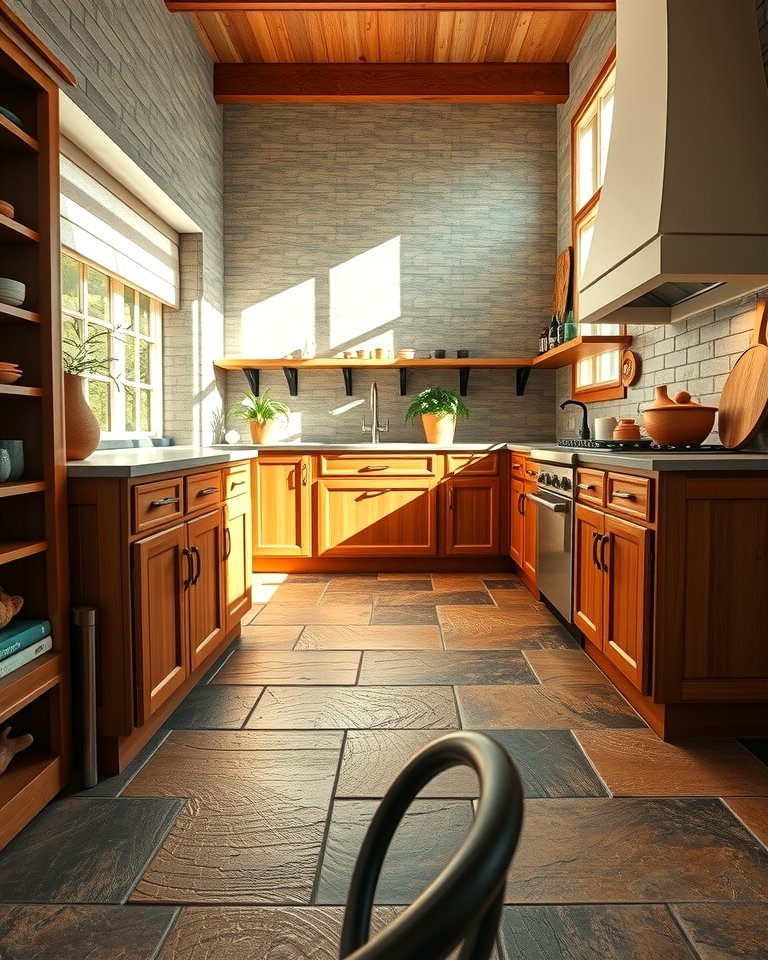 25 Kitchens With Slate Floors for a Durable and Stylish Look