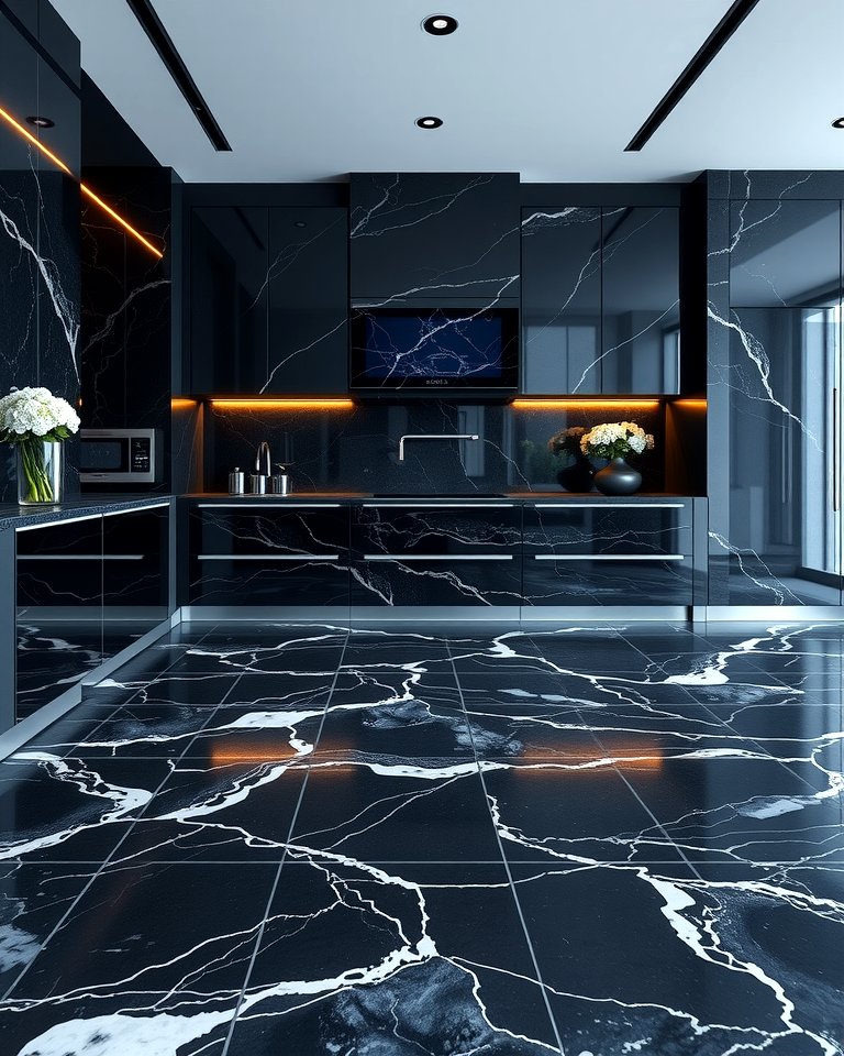 25 Marble Kitchen Floor Ideas for Timeless Elegance