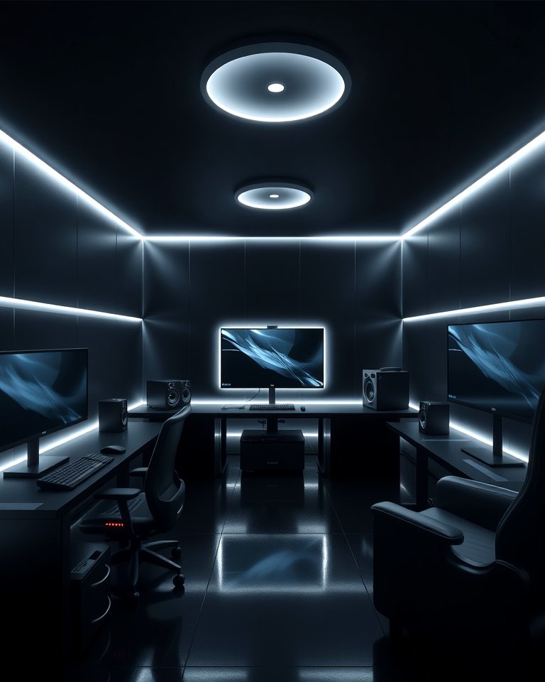 25 Sleek Black Gaming Room Ideas for Gamers