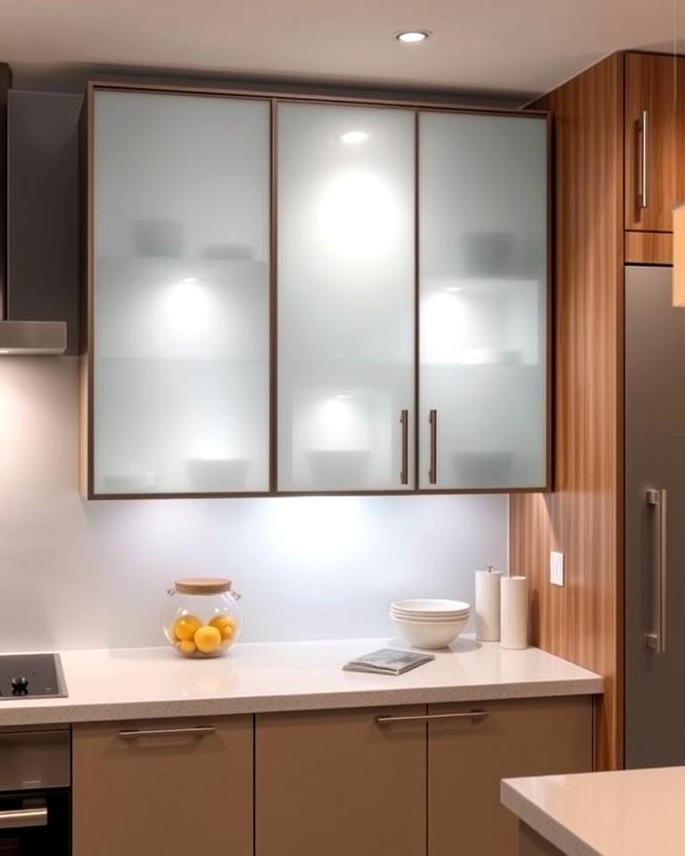 20 Modern Style Glass Kitchen Cabinets for a Sleek Look