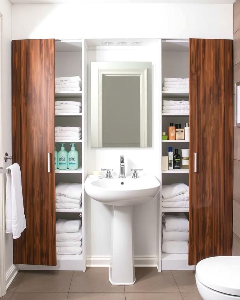 20 Pedestal Sink Storage Ideas for Organized Bathrooms