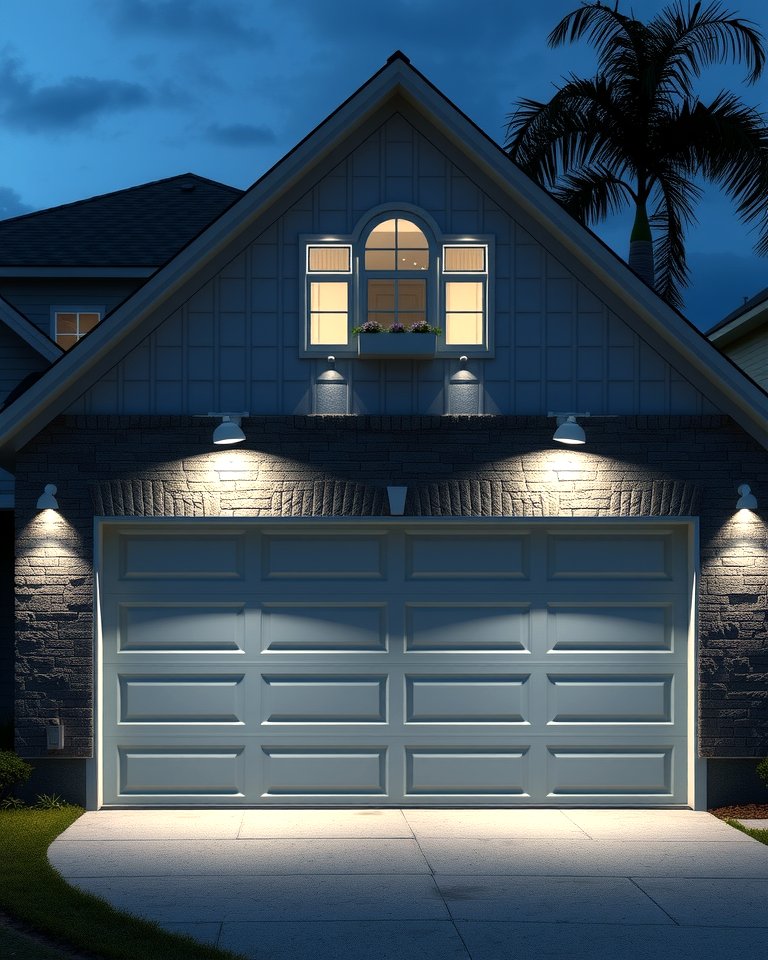 25 Exterior Garage Lighting Ideas to Illuminate Your Home