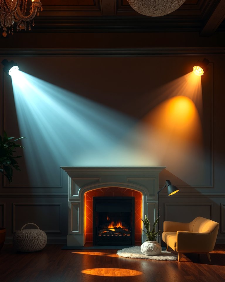 25 Fireplace Lighting Ideas to Create a Warm and Inviting Ambiance