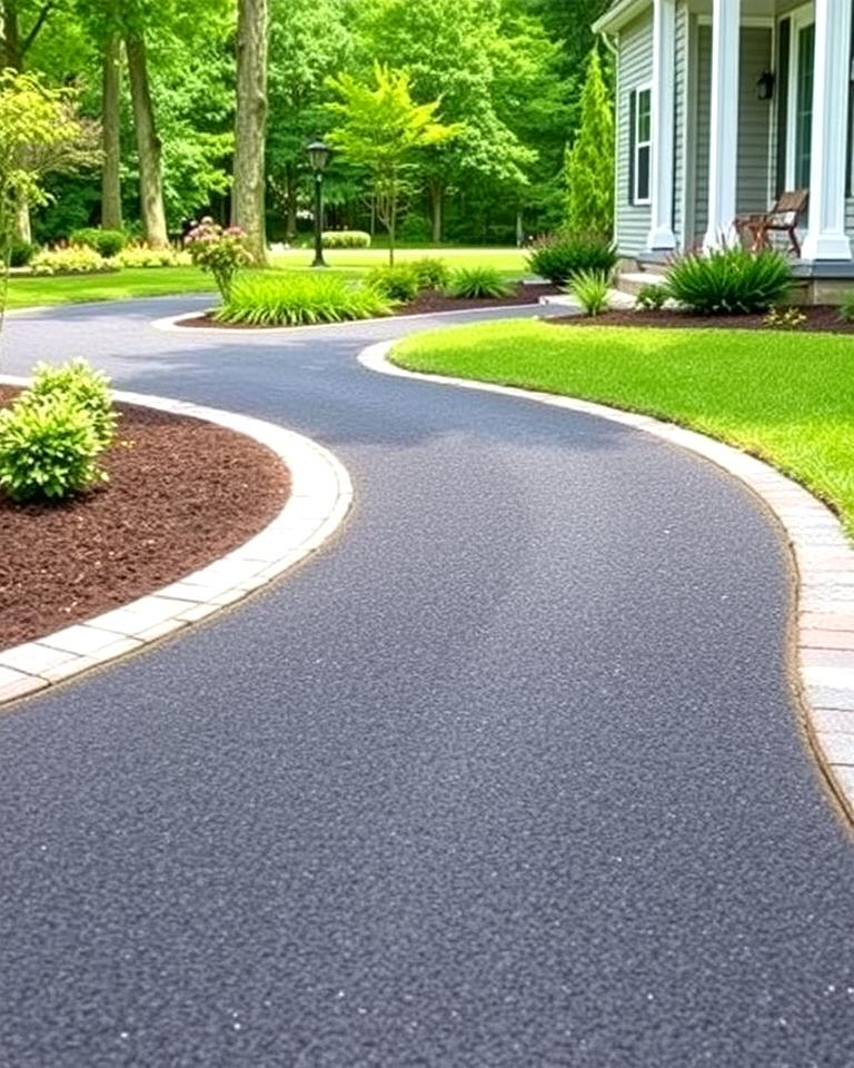 20 Asphalt Walkway Ideas for Durable Pathways