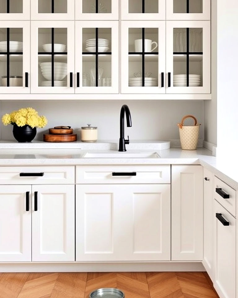 20 White Kitchen Cabinets With Black Hardware Ideas