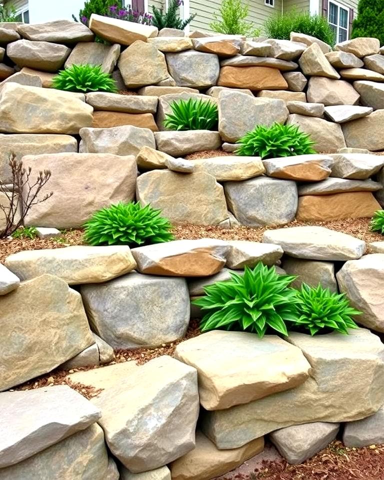 20 Natural Rock Retaining Wall Ideas for a Stunning Yard