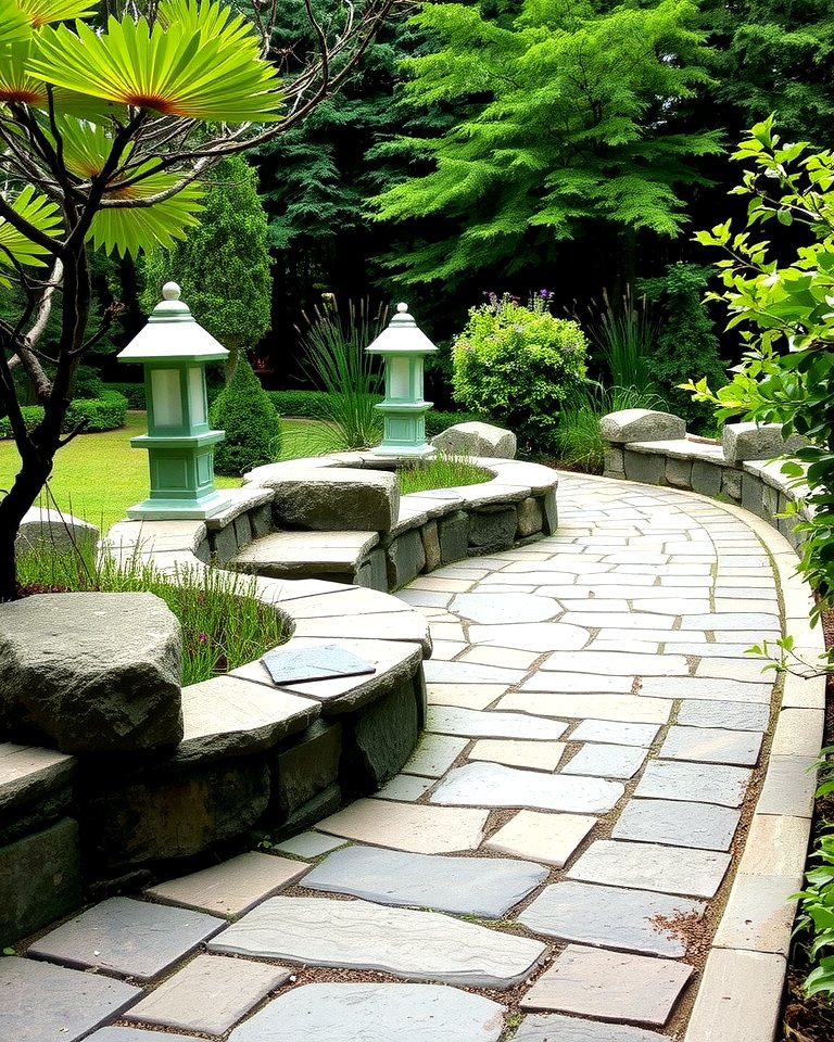 25 Curved Walkway Ideas for a Charming Garden Path