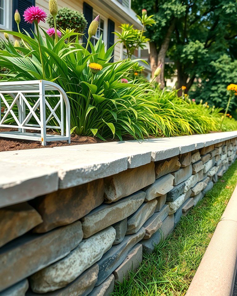 25 Inexpensive Retaining Wall Ideas for Your Yard