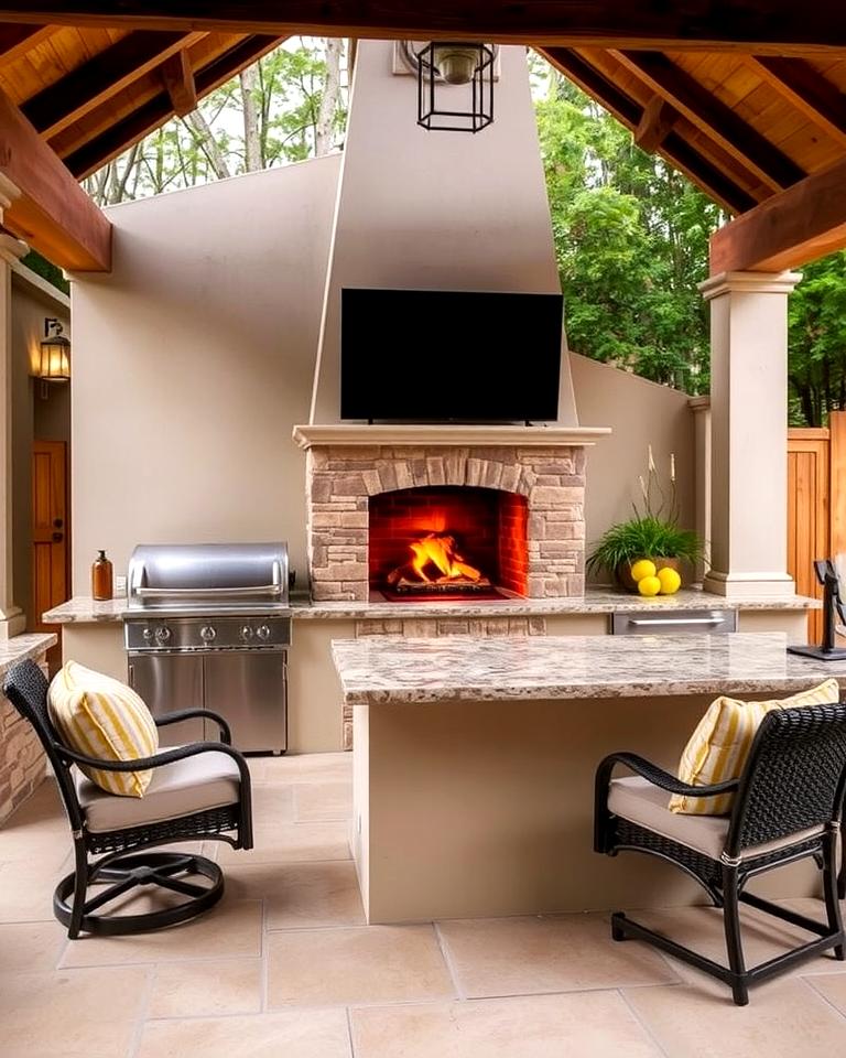 20 Stucco Outdoor Kitchen Ideas for Stylish Cooking