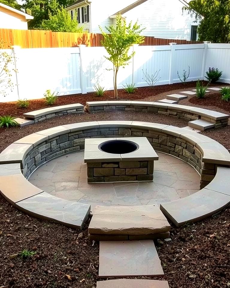 20 Flagstone Fire Pit Ideas for a Cozy Backyard
