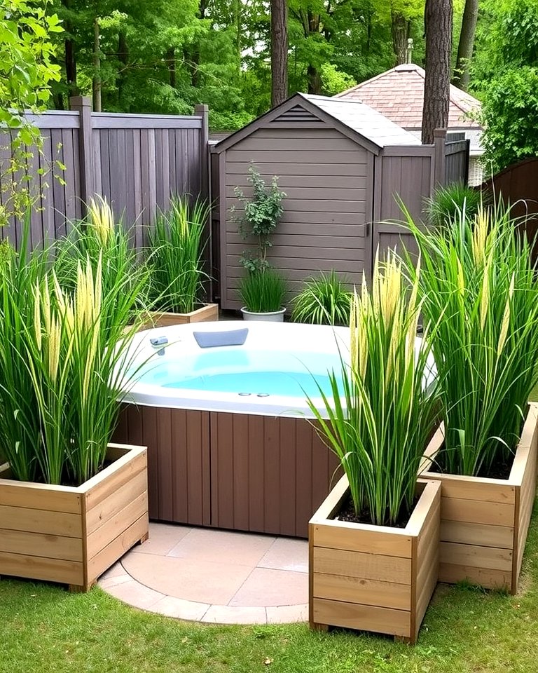 25 Backyard Hot Tub Privacy Ideas for Relaxing Spaces