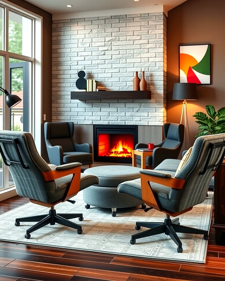 25 Chairs in Front of Fireplace Ideas for Cozy Vibes