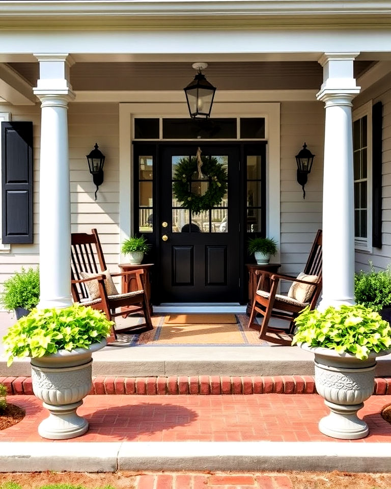 25 Colonial Front Porch Ideas for Timeless Charm