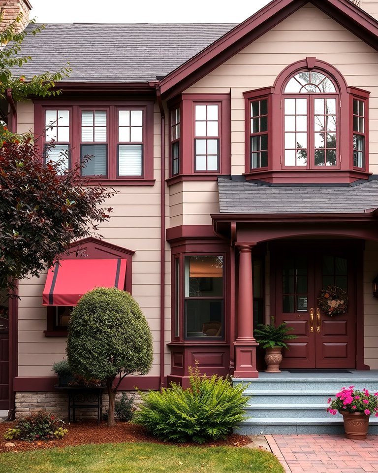 25 Exterior Taupe House Color Combinations for Modern Homes