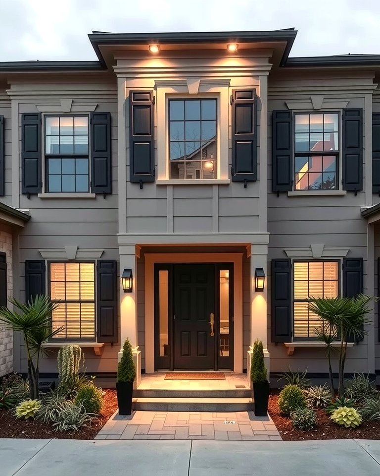 25 Exterior Taupe House Color Combinations for Modern Homes