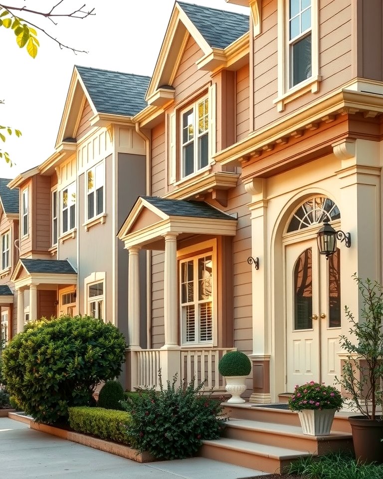 25 Exterior Taupe House Color Combinations for Modern Homes