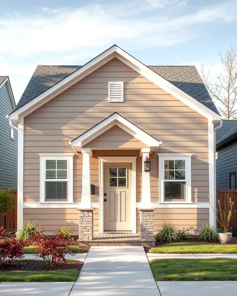25 Exterior Taupe House Color Combinations for Modern Homes