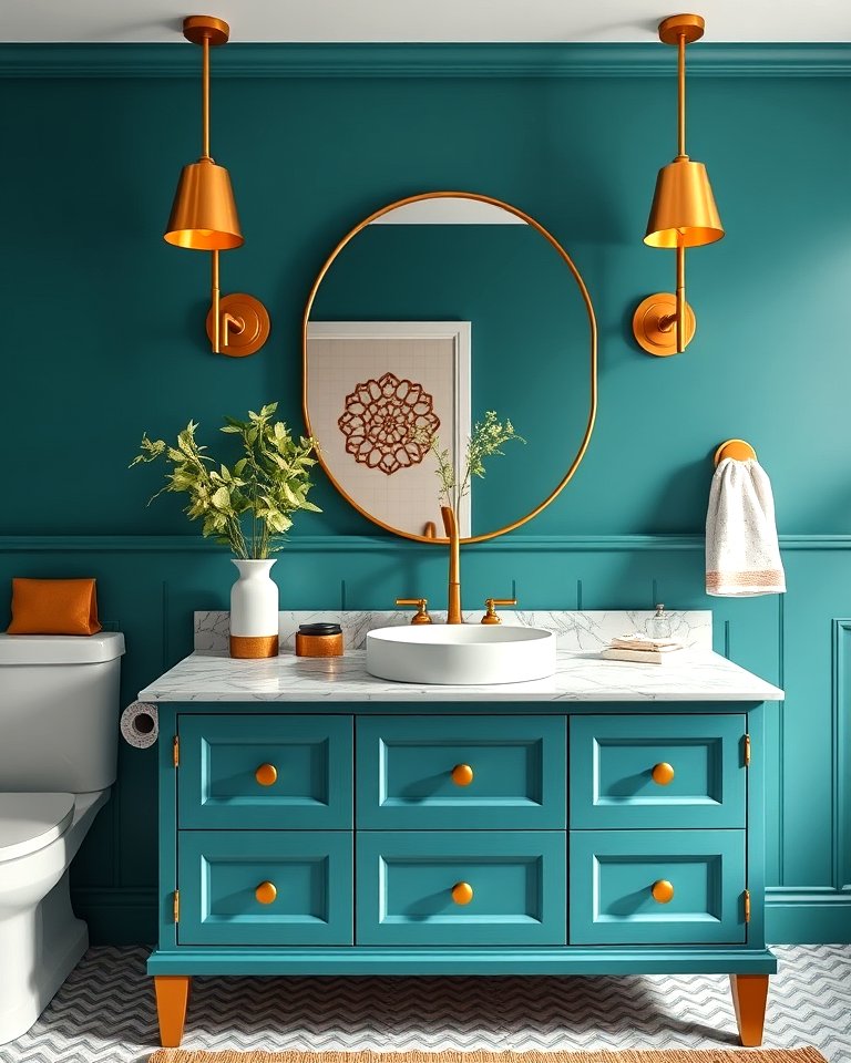 25 Stunning Blue Bathroom Vanity Ideas