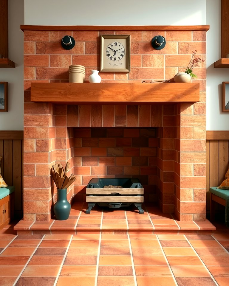25 Farmhouse Fireplace Tile Ideas for a Rustic Look