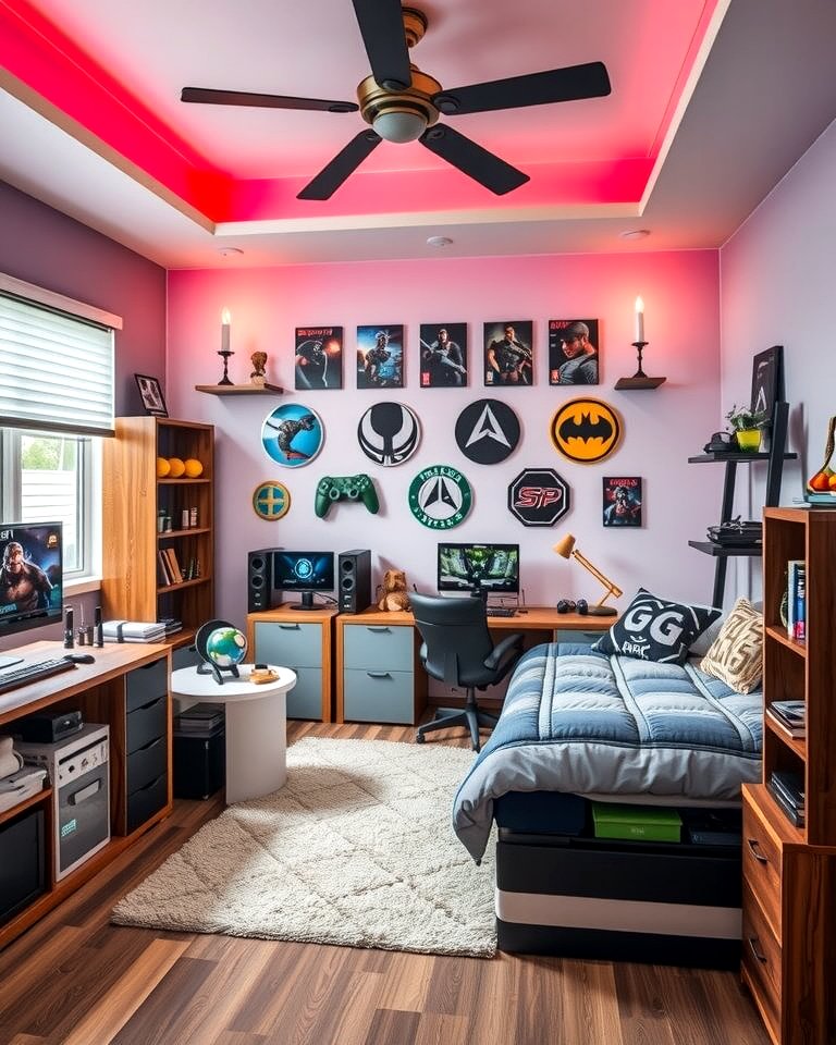 25 Boys Gaming Bedroom Ideas For The Ultimate Gaming Setup