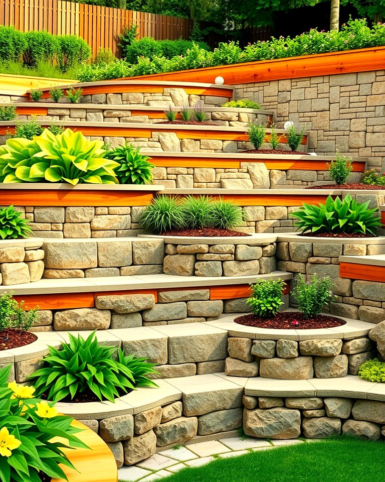 25 Inexpensive Retaining Wall Ideas for Your Yard