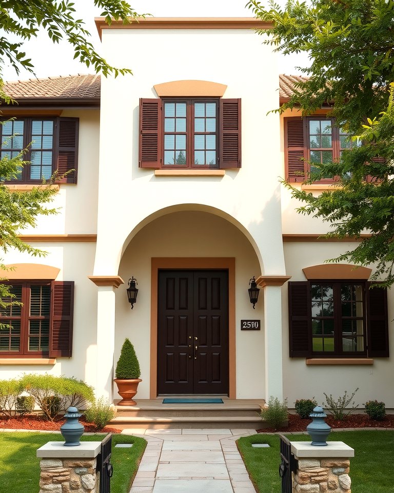 25 Cream and Brown House Exterior Ideas for Warmth