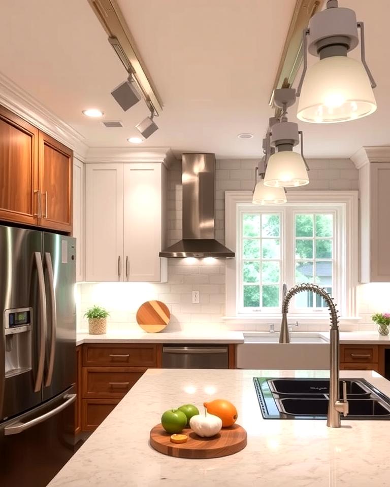 20 Kitchen Track Lighting Ideas for a Bright and Functional Space